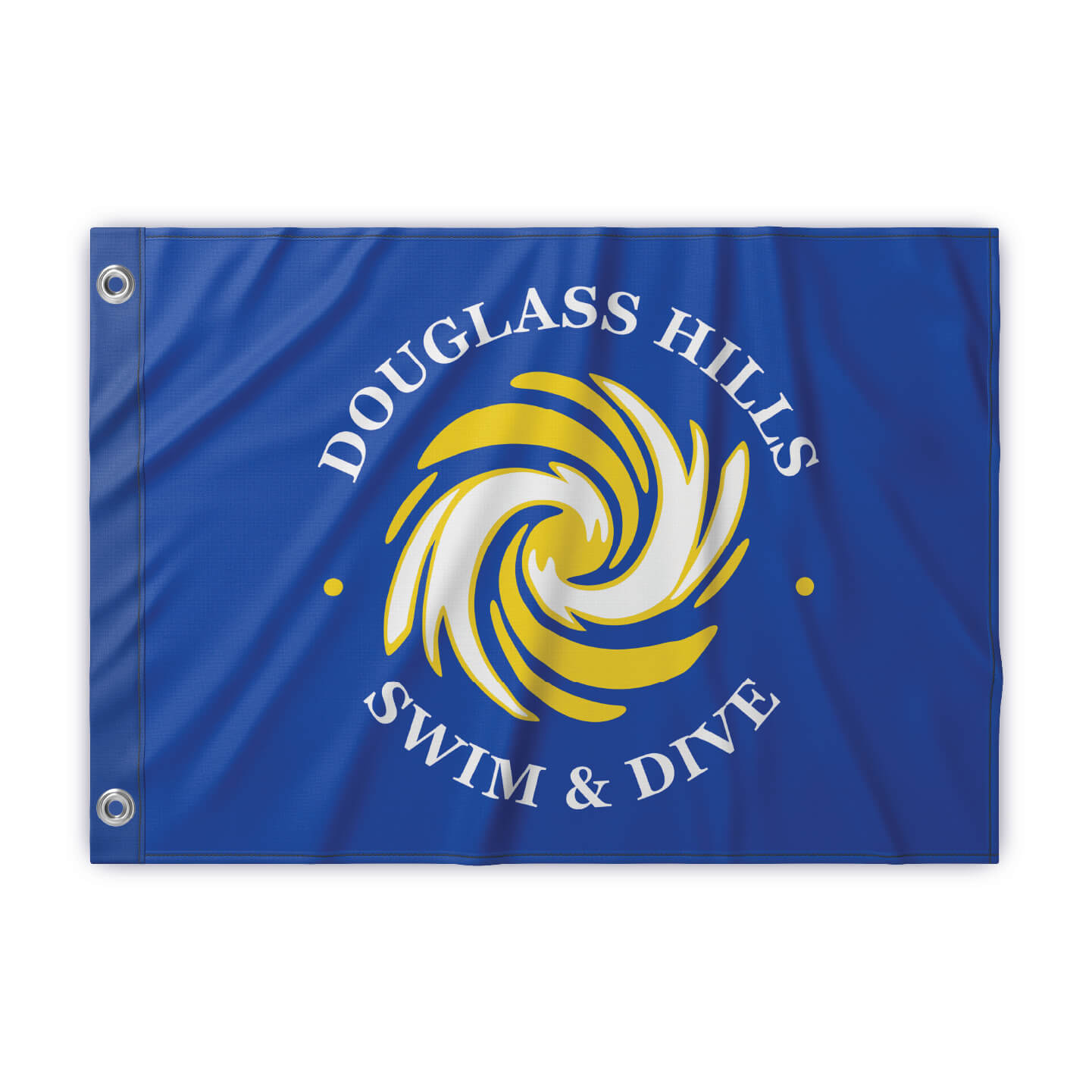 DH Swim & Dive | DH Double-Sided Car Flag – Oates Promotional Services
